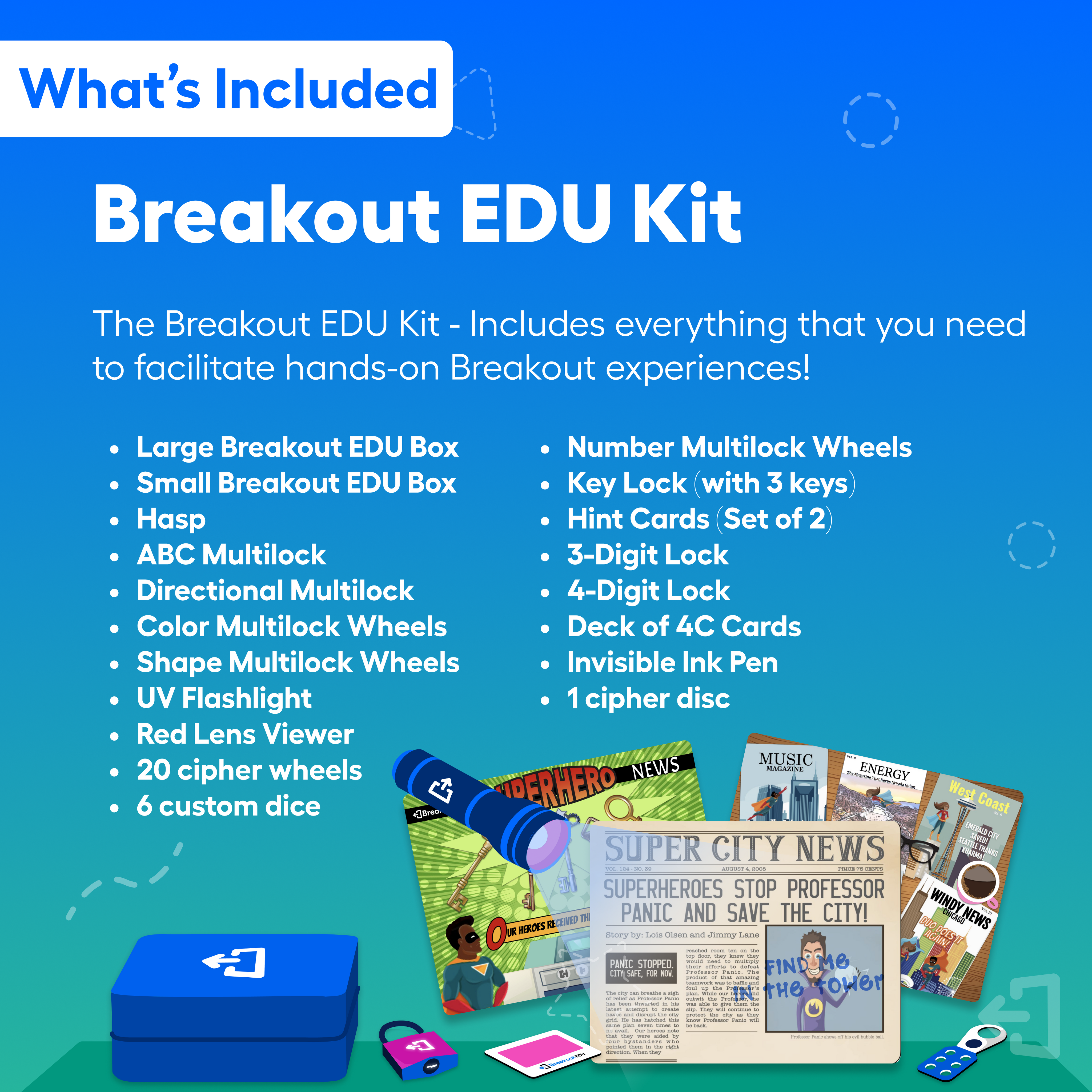 Breakout EDU Digital+ Subscription with Kit | Breakout EDU
