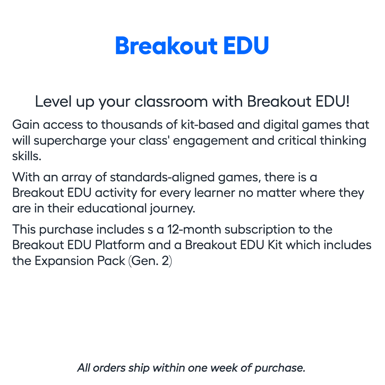 Breakout EDU Digital Subscription + Kit | Breakout EDU